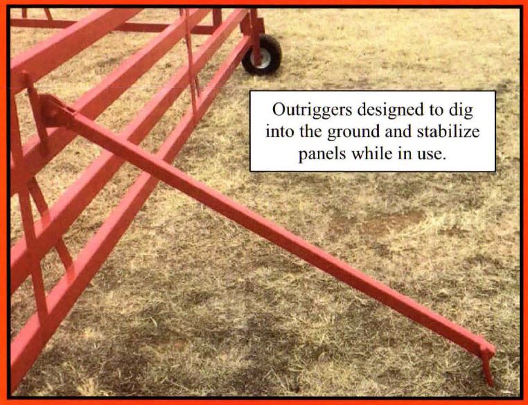 Diamond W Wheel Portable Working Corral for Cattle