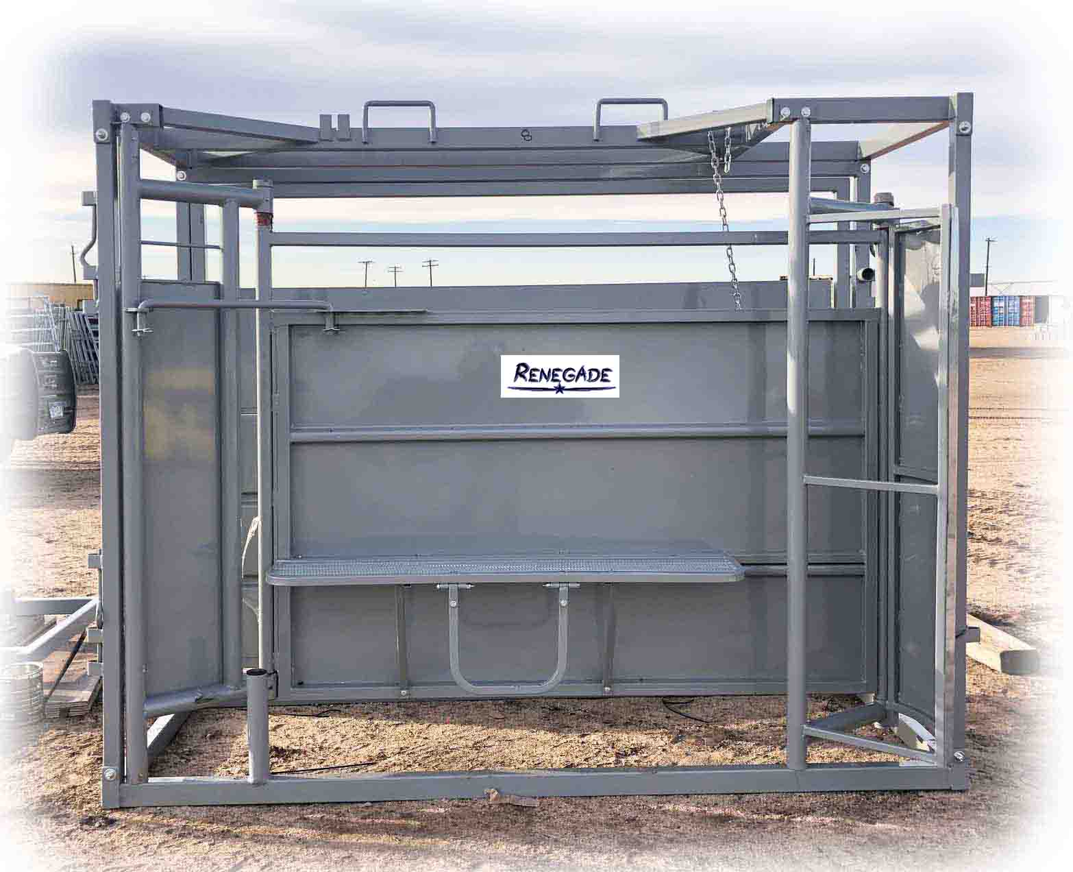 Renegade Manual Cattle Chutes Single Side Exit, Parallel Squeeze Chute ...