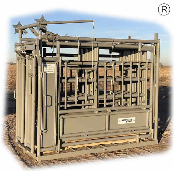 Renegade Manual Cattle Chutes Single Side Exit, Parallel Squeeze Chute ...